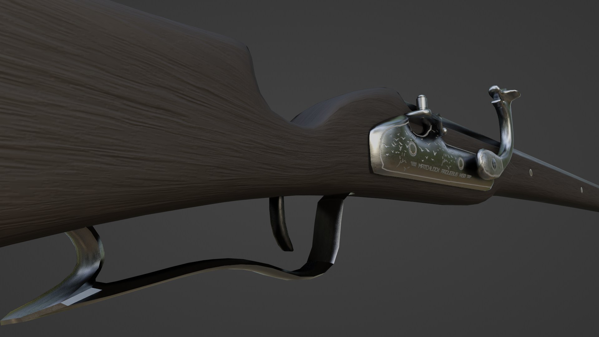 1480 Matchlock Arquebus Rifle 3D Model - TurboSquid 1959527