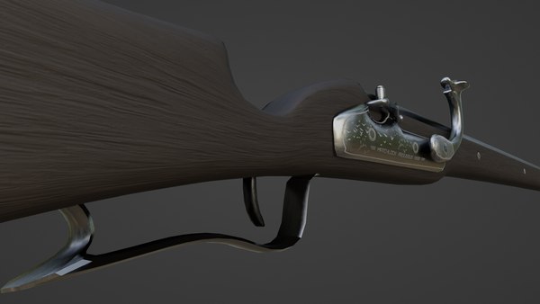 1480 Matchlock Arquebus Rifle 3D model - TurboSquid 1959527
