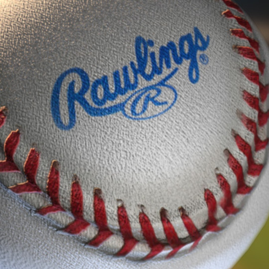 baseball stitching 3d model