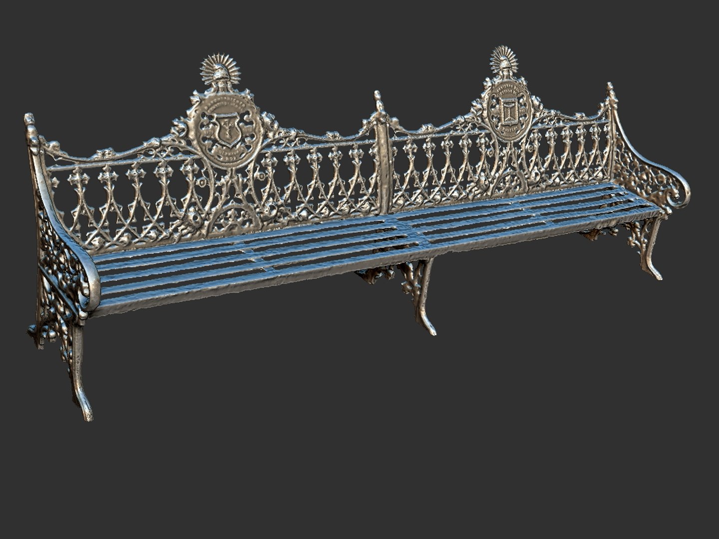 3D stylish bench hd - TurboSquid 1483111