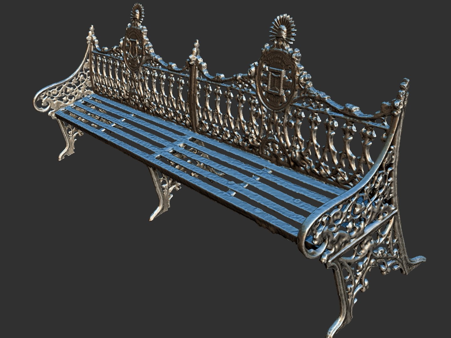 3D stylish bench hd - TurboSquid 1483111