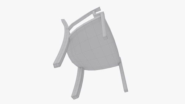 3D Wooden Brown Chair model - TurboSquid 1815172