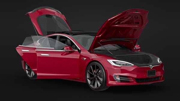 Tesla s p100d model - TurboSquid 1546758