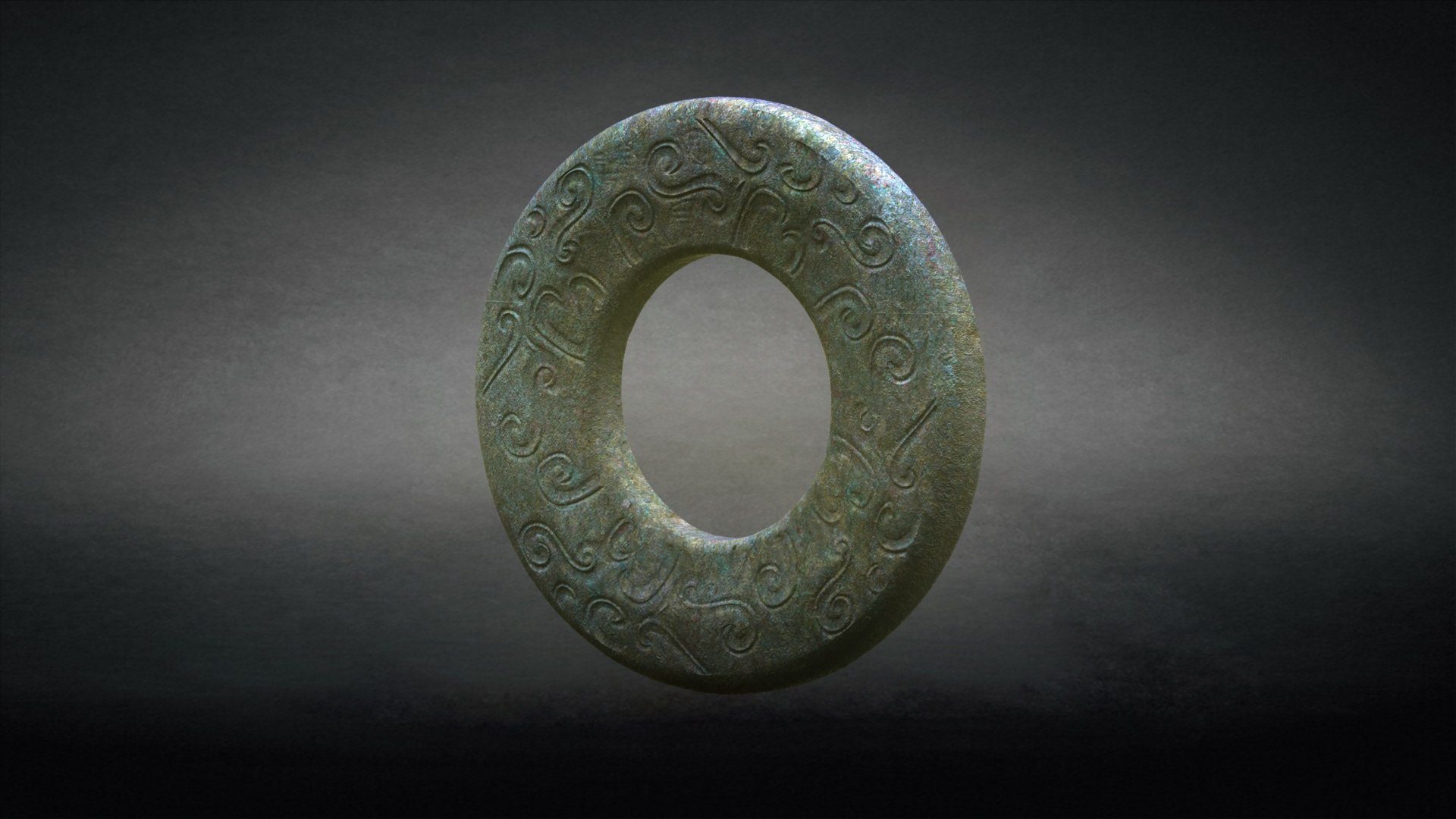 3D Ancient Jade Cultural Relics Artifacts Unearthed Ancient Jade ...