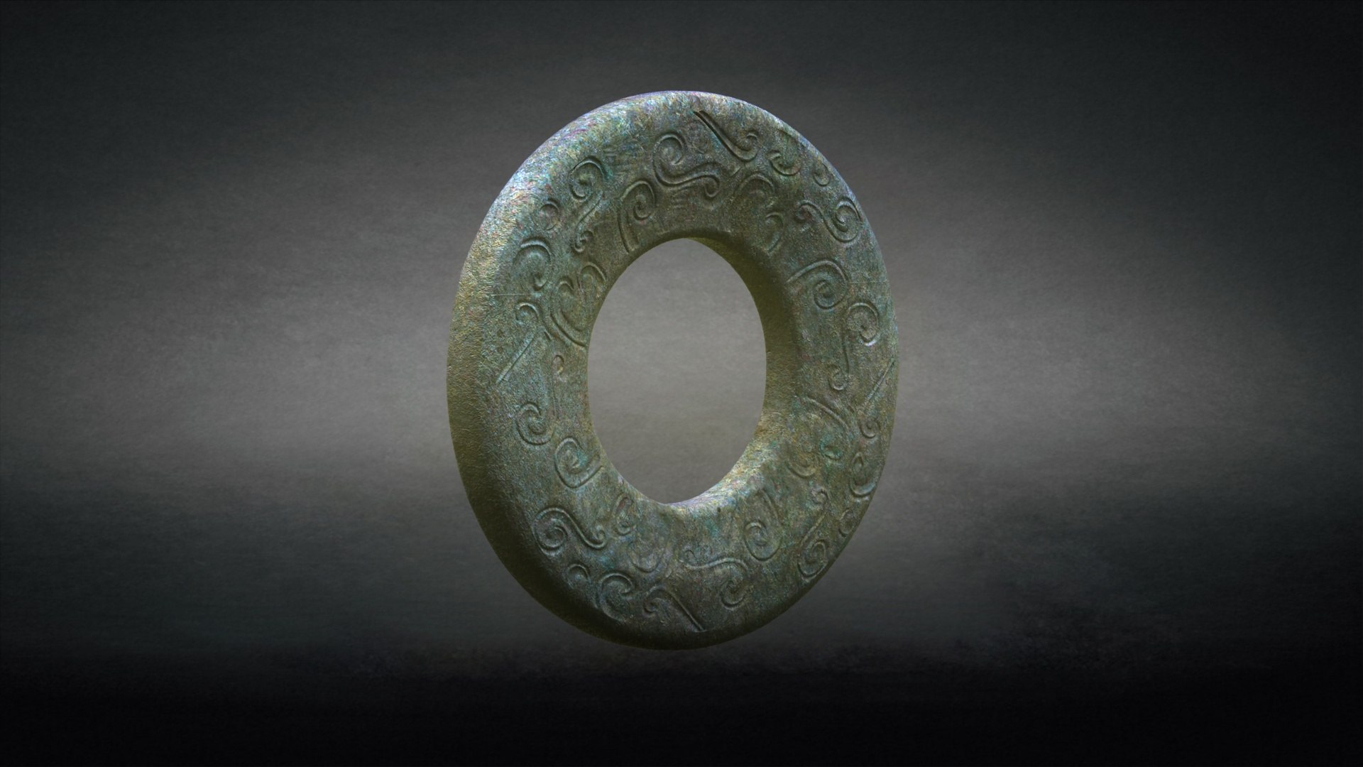 3D Ancient Jade Cultural Relics Artifacts Unearthed Ancient Jade ...