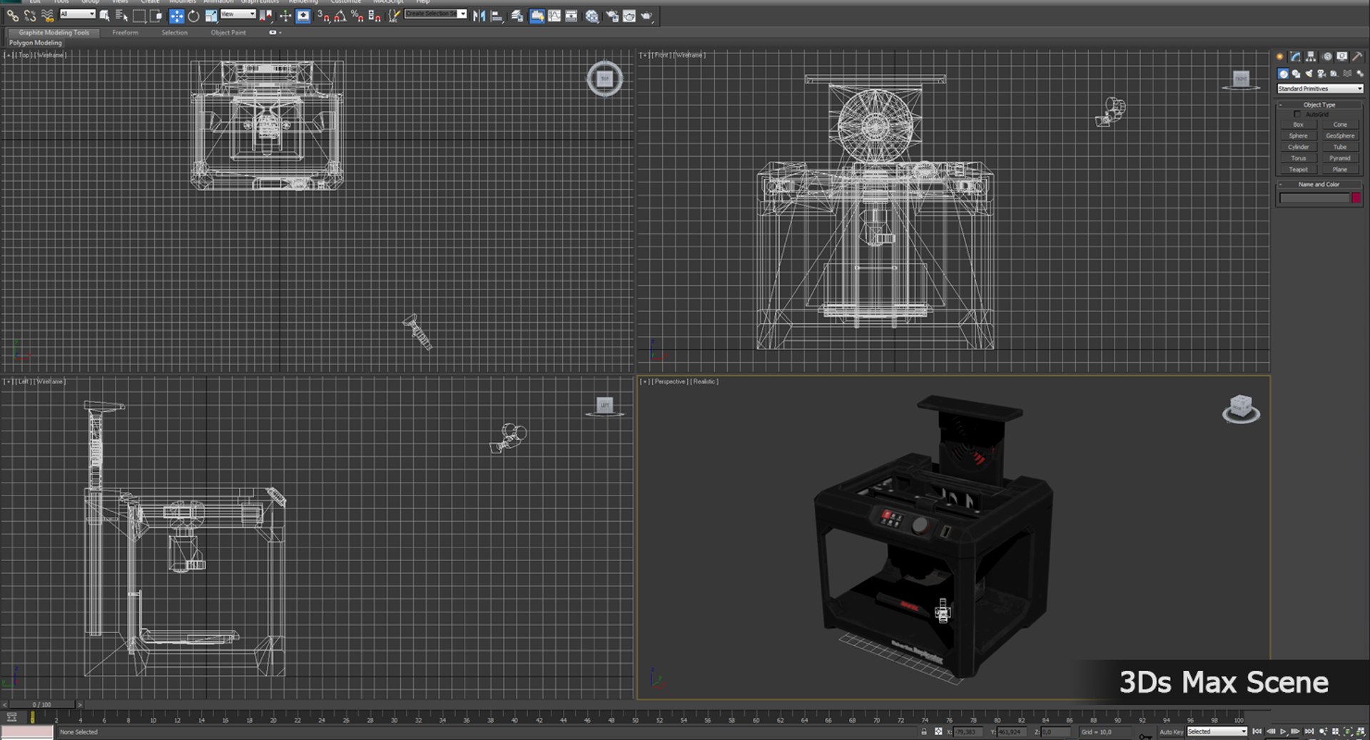 3d Maker Bot Replicator Printer Model
