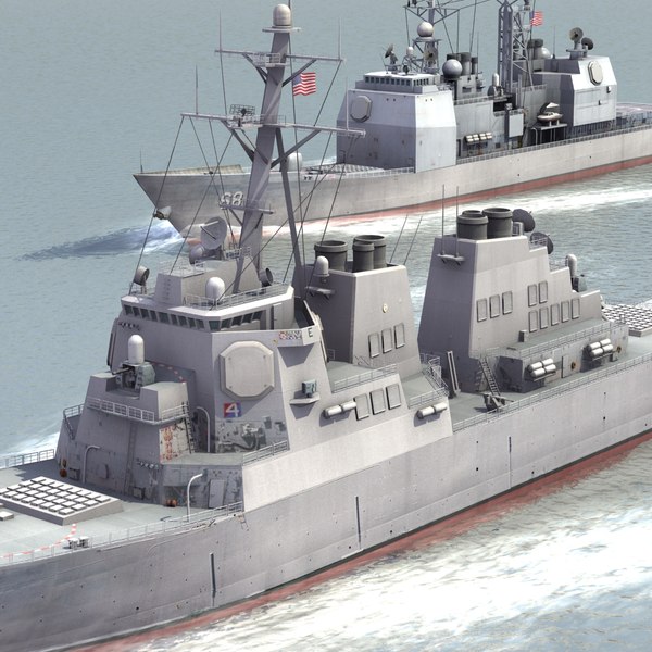 ddg51 navy sets 3d model