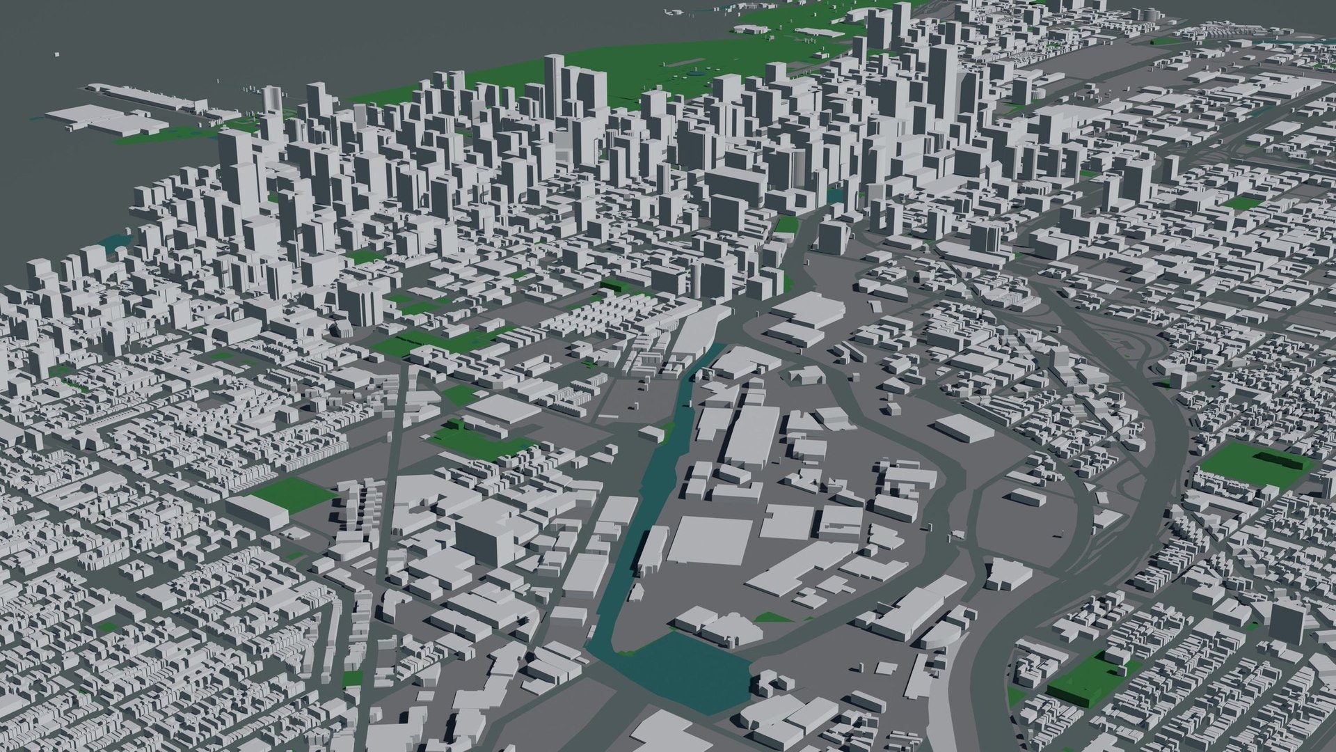 3D Chicago USA - Mass Buildings Model - TurboSquid 1977119