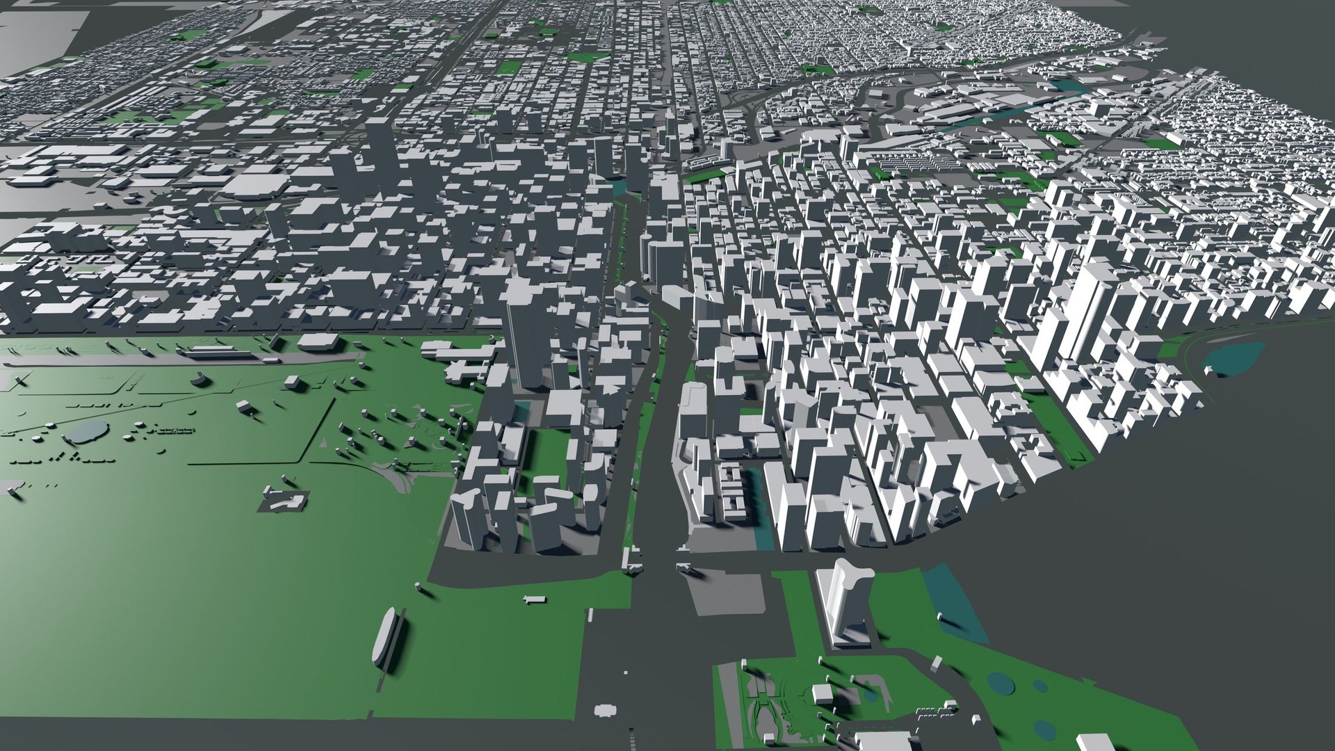 3D Chicago USA - Mass Buildings Model - TurboSquid 1977119