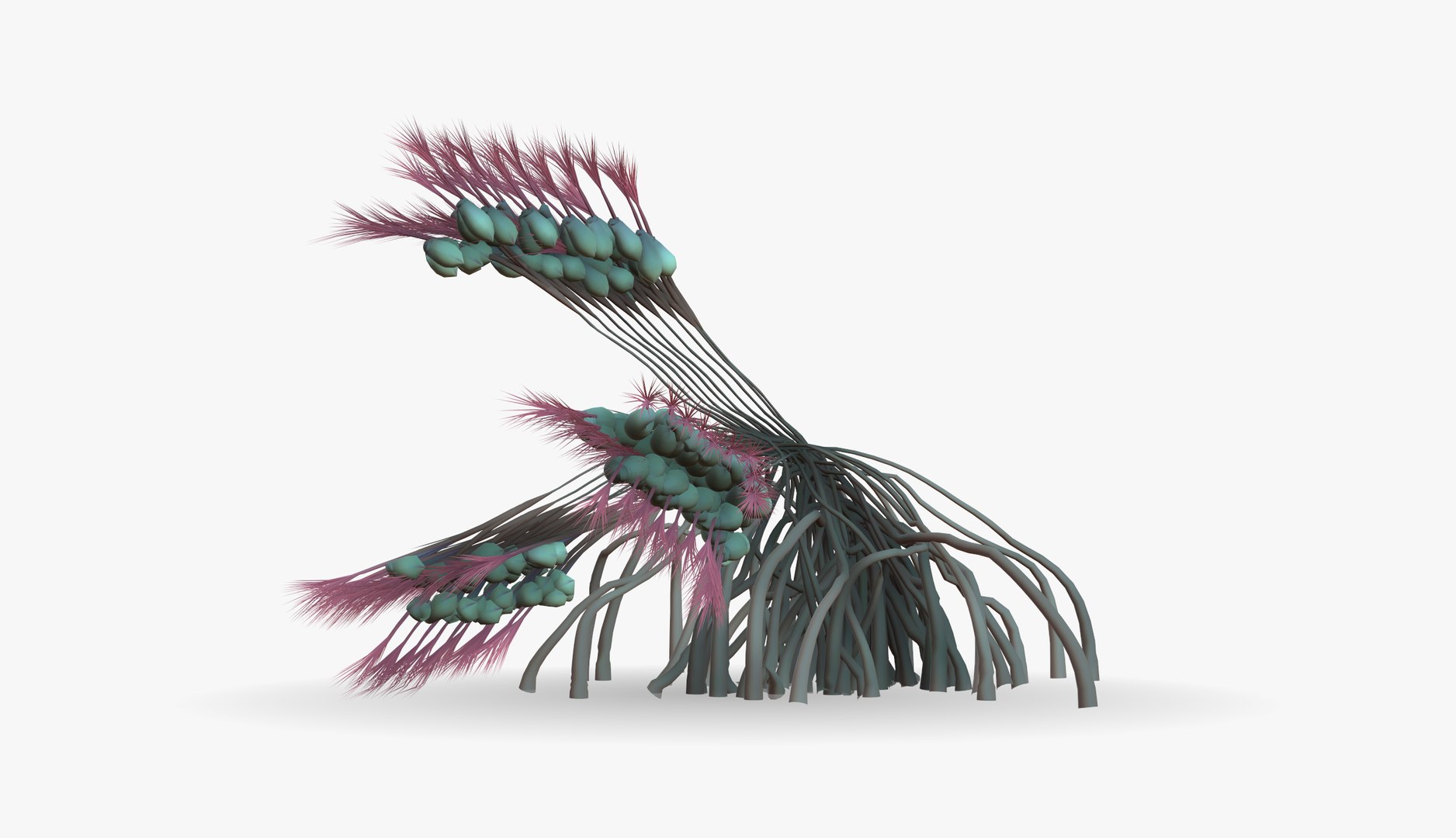 Alien Plants Set 003 3D Model - TurboSquid 2129901