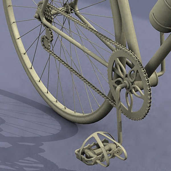 3d model racing bike chain