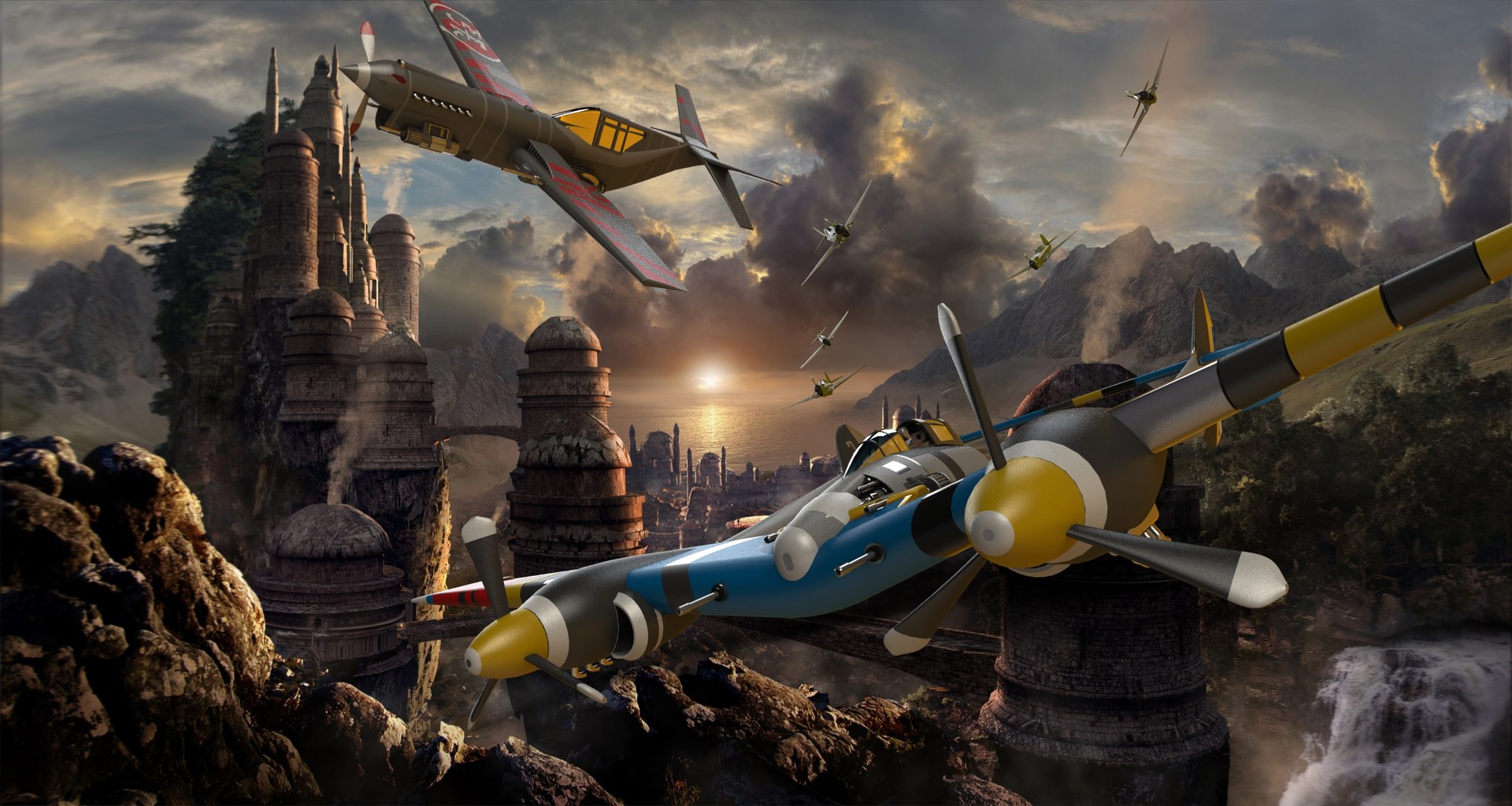 3D Custom WW2 Airplane Pack Model - TurboSquid 2112555