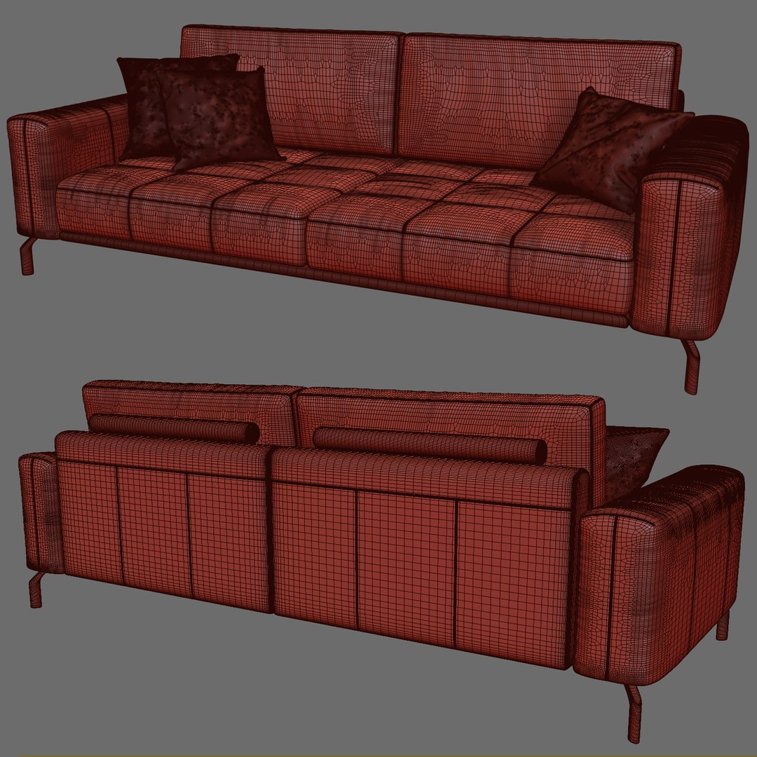 3D calligaris sofa - TurboSquid 1393402