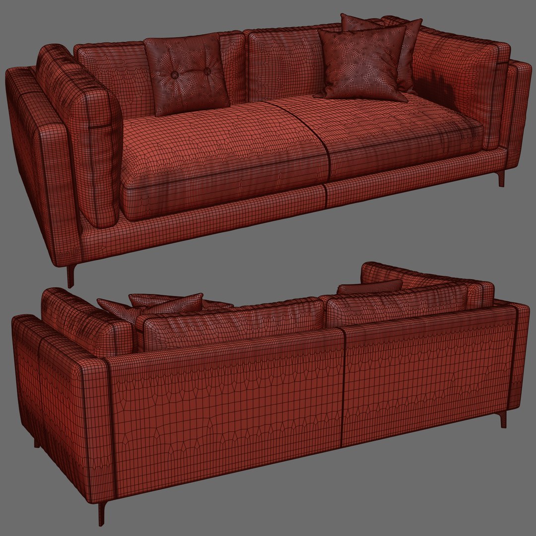 3D calligaris sofa - TurboSquid 1393402
