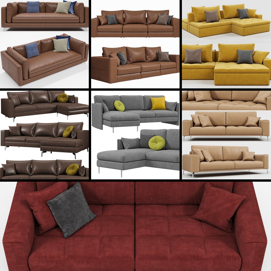 3D calligaris sofa - TurboSquid 1393402