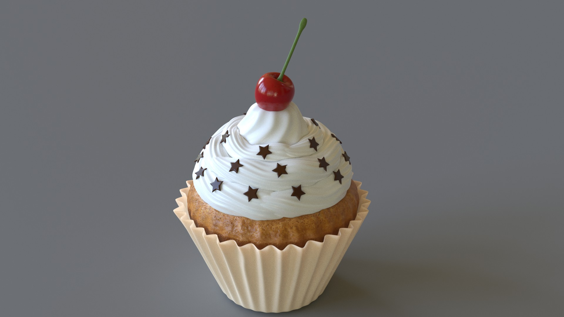 3D Realistic Cupcakes Cake Model - TurboSquid 1437075