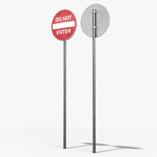 3D sign traffic pbr - TurboSquid 1685589