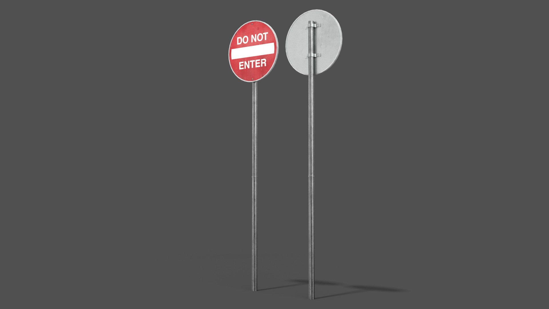 3D Sign Traffic Pbr - TurboSquid 1685589