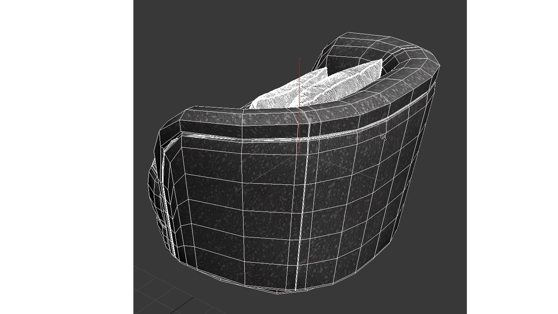 Hamilton Conte Barbara Armchair Beige Textile Model - TurboSquid 2103761