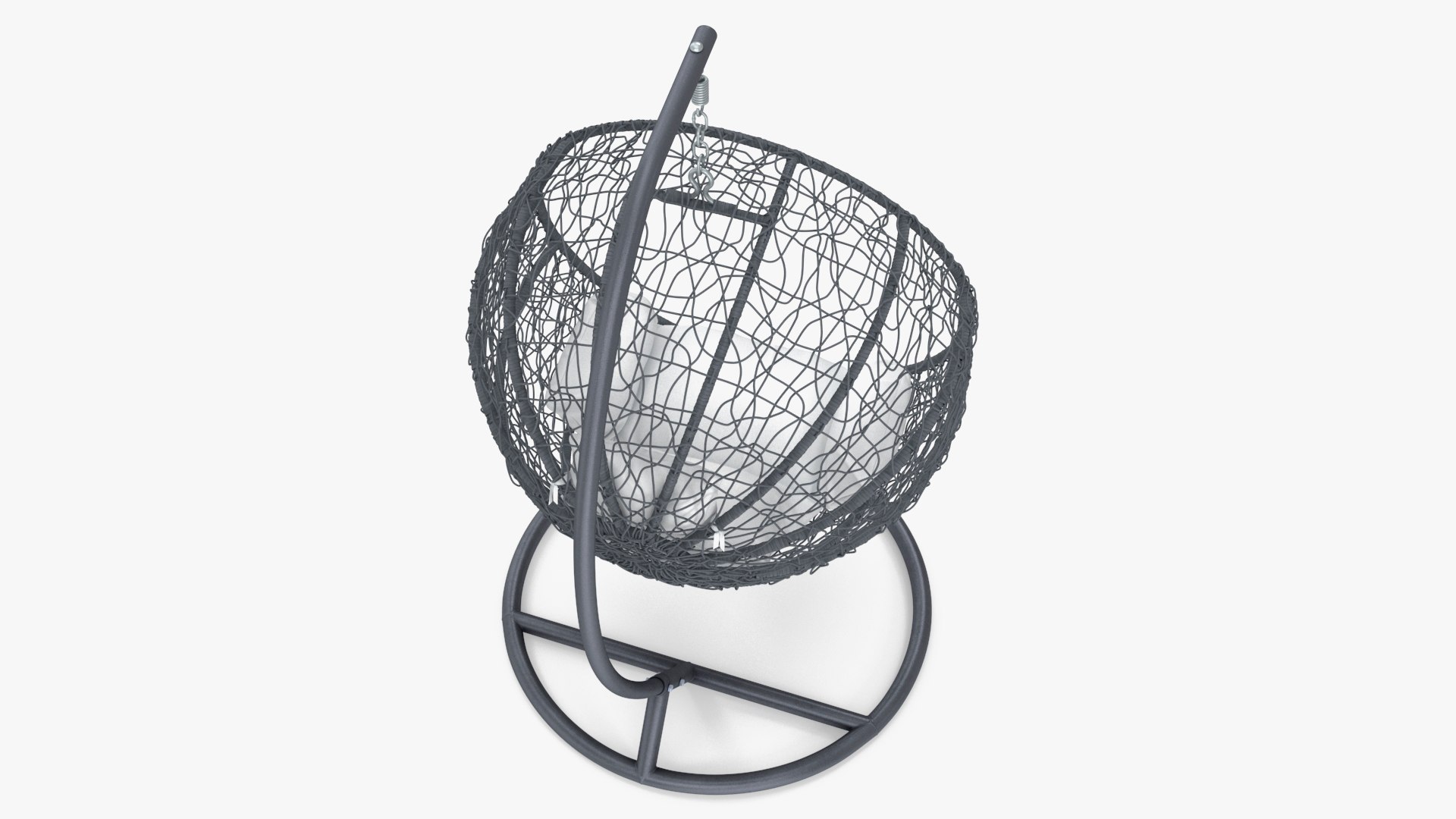 Hanging Ball Shaped Chair With Stand Gray Model - TurboSquid 2112910
