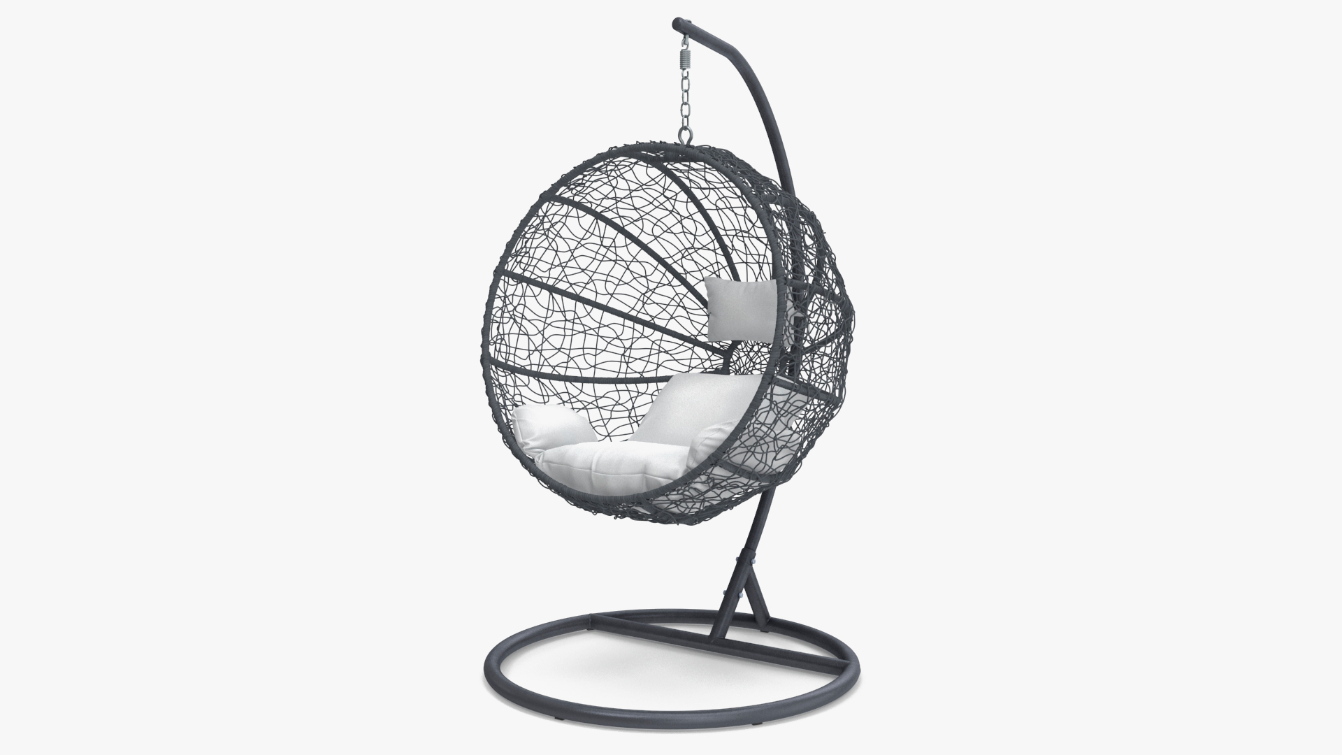 Hanging Ball Shaped Chair With Stand Gray Model - TurboSquid 2112910