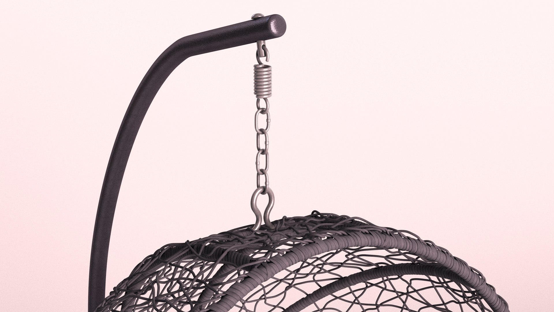 Hanging Ball Shaped Chair With Stand Gray Model - TurboSquid 2112910