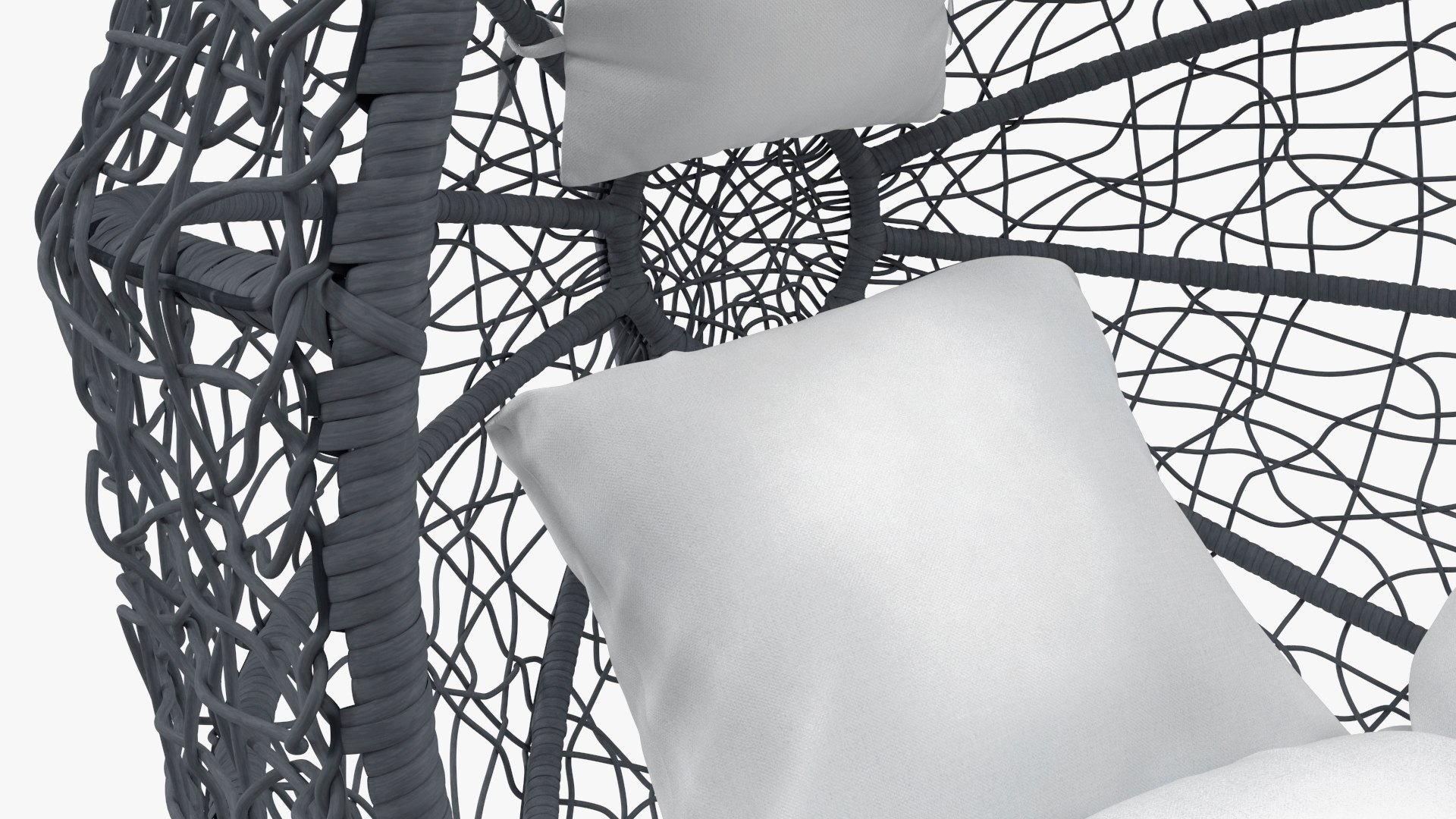 Hanging Ball Shaped Chair With Stand Gray Model - TurboSquid 2112910