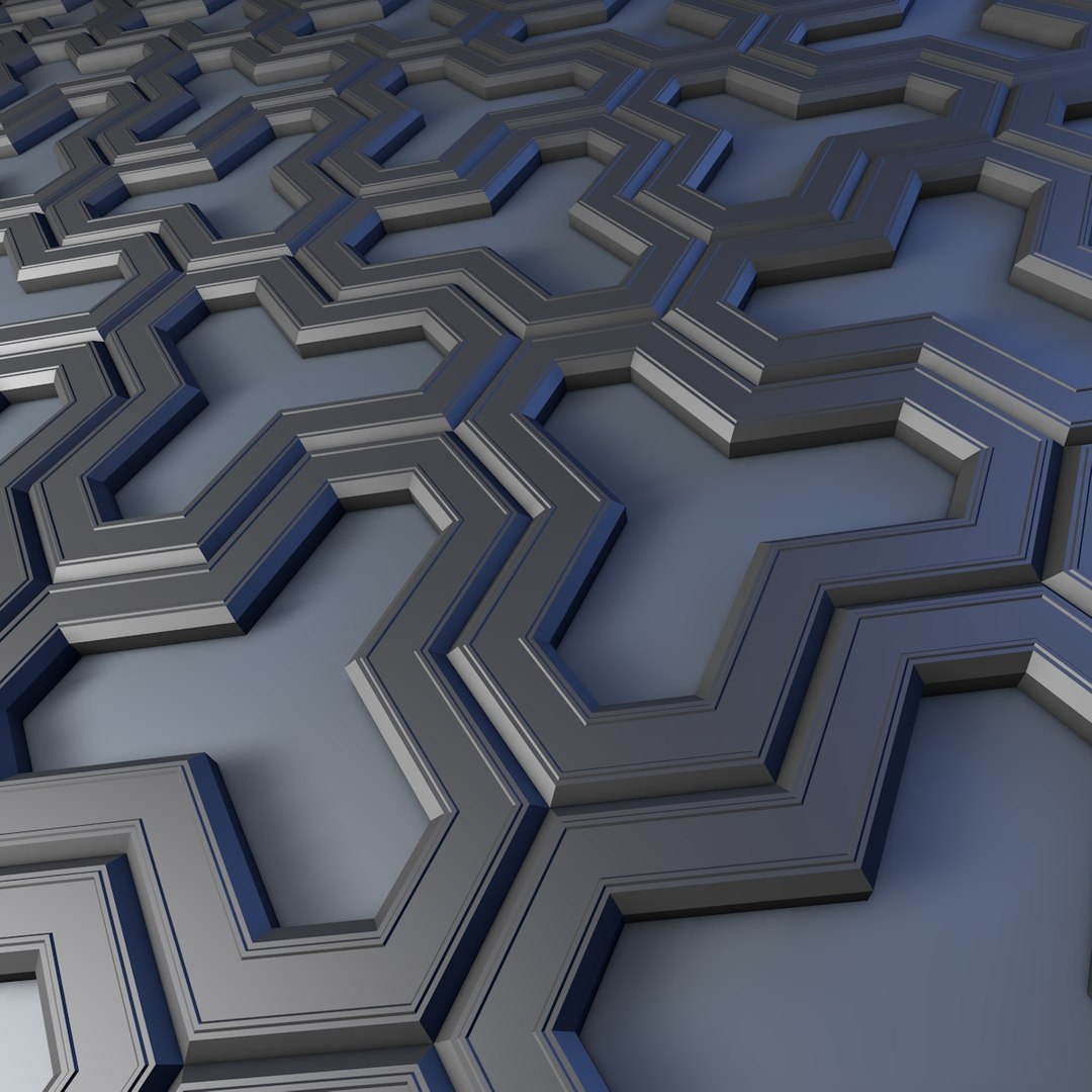Free Hexagonal Pattern 3D Model | 1147763 | TurboSquid