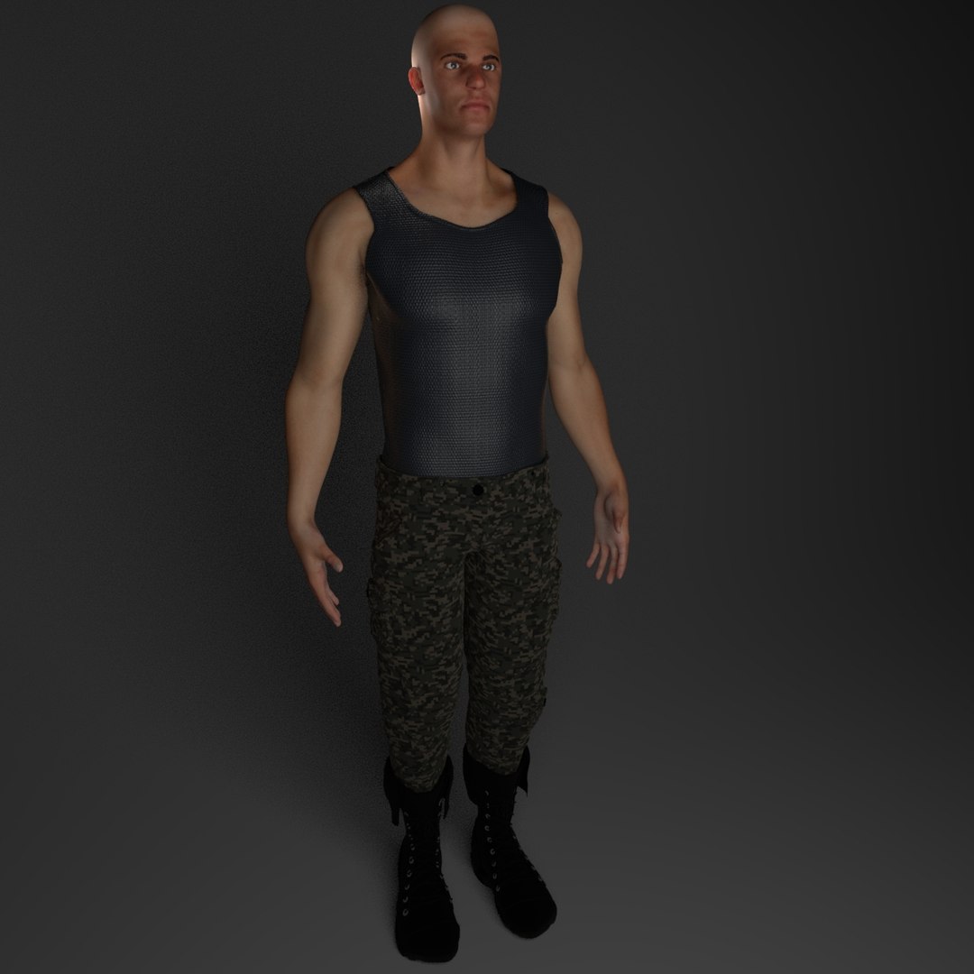 Realistic male 3D model - TurboSquid 1425670