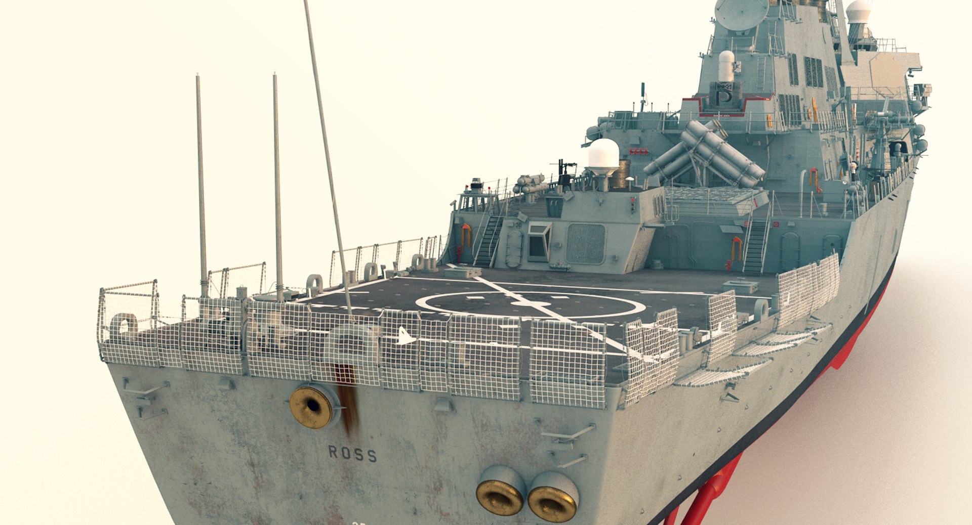 Uss ross ddg 3D model - TurboSquid 1400972
