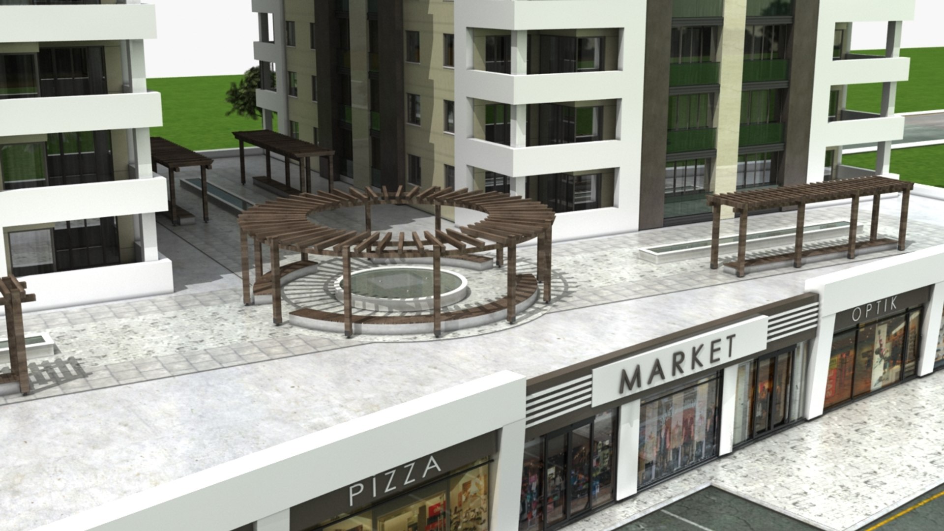 Building condo 3D - TurboSquid 1282215