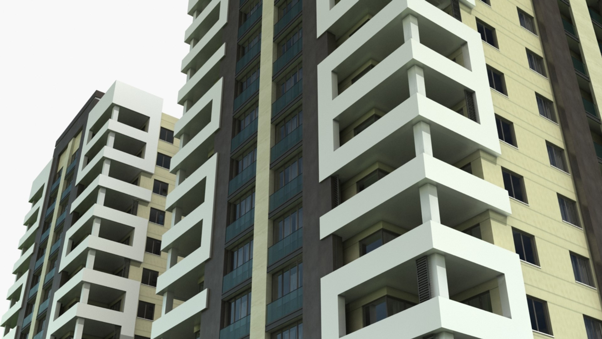 Building condo 3D - TurboSquid 1282215