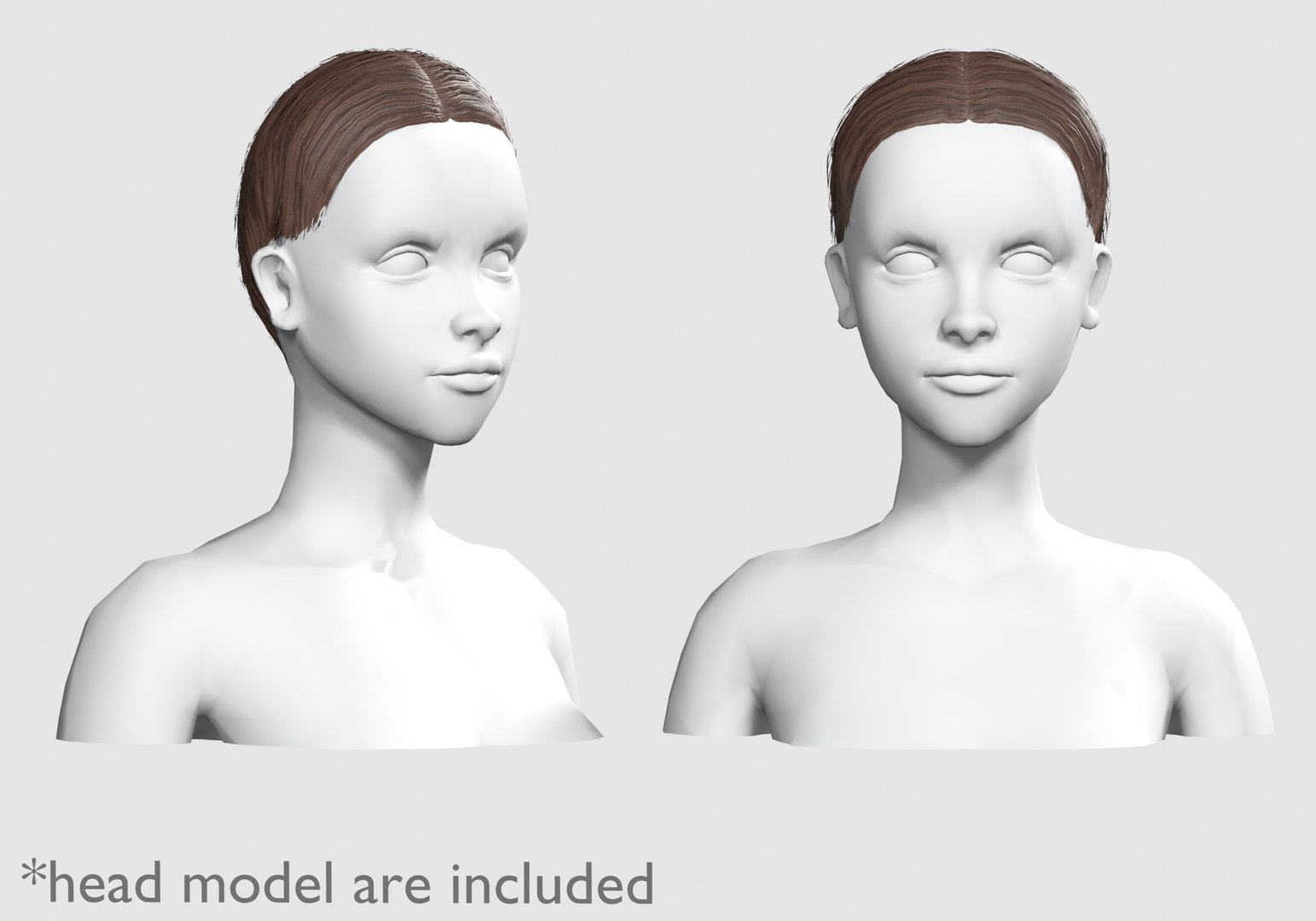 Basic Hairline Hairstyle V3852 3D model - TurboSquid 2020228