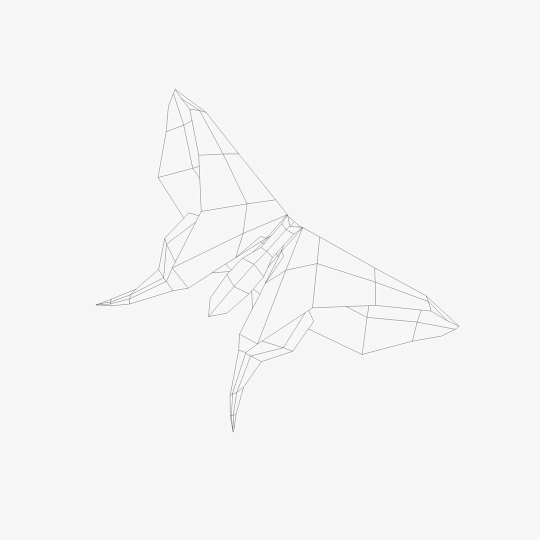 Origami Butterfly 3d Model