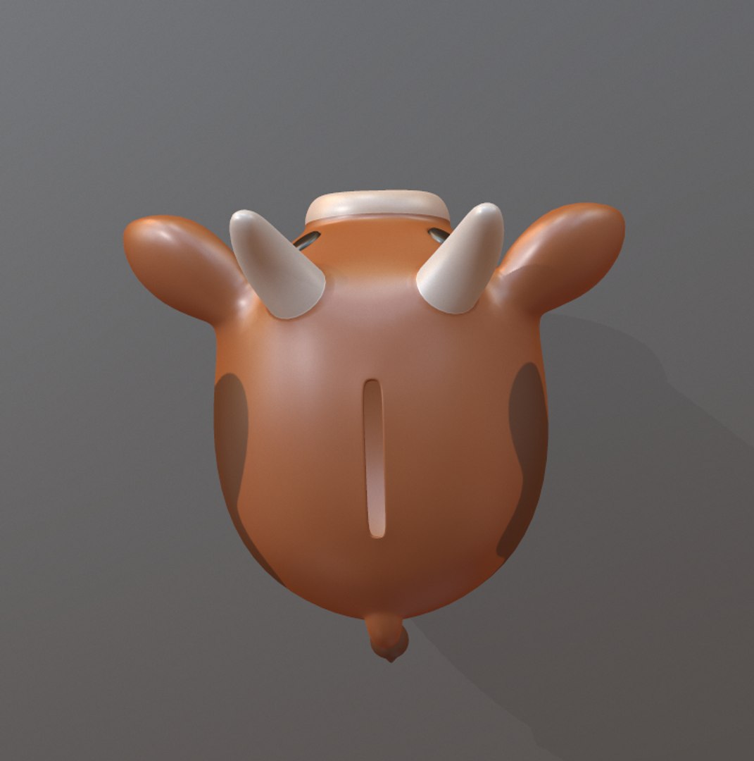 3D Bull Money Box Model - TurboSquid 1644788