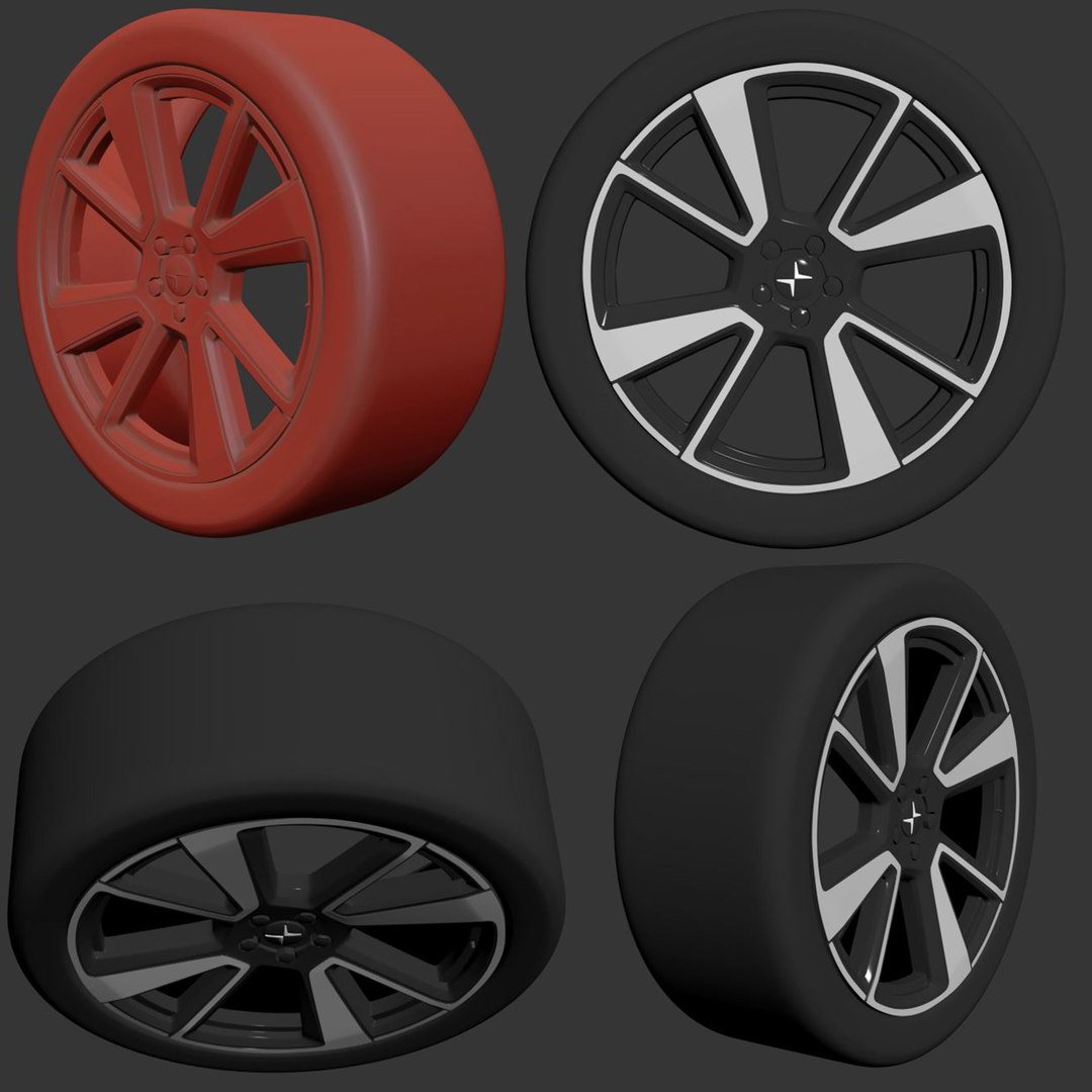 3D wheels rims tyre model - TurboSquid 1590042