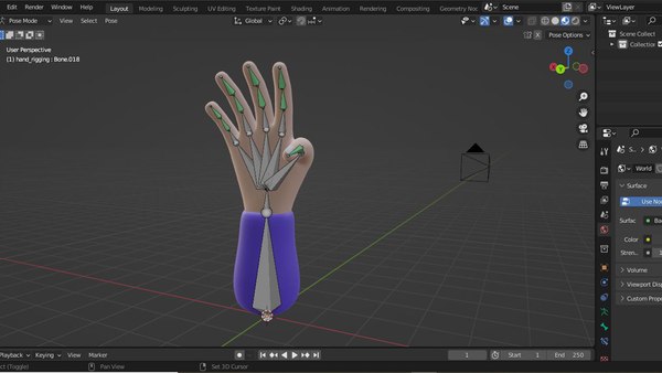 modelo 3d Mano humana con dedo aparejado - TurboSquid 1954756