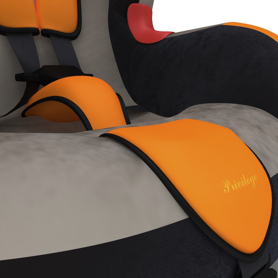 kiddy car seat elegant 3d max