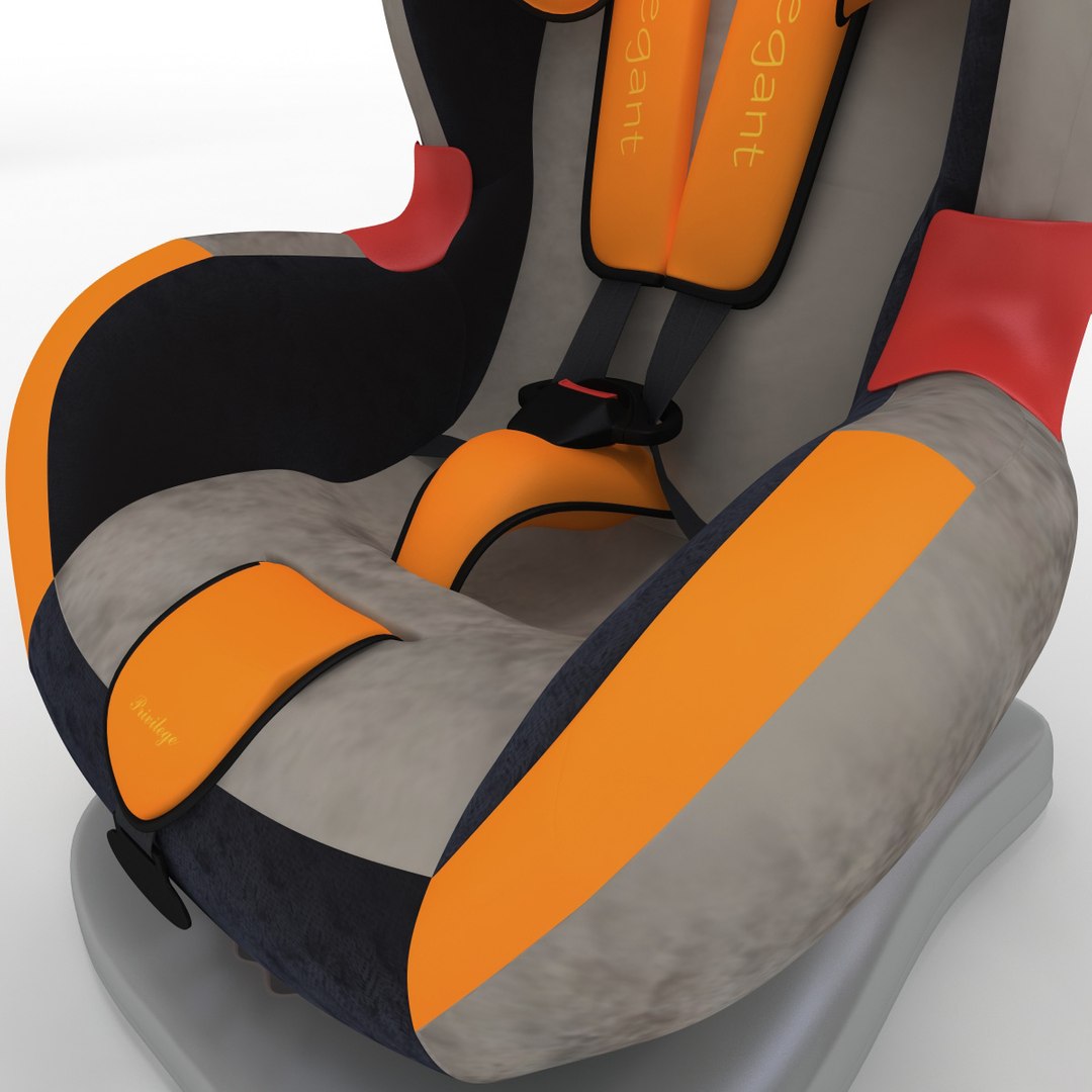 kiddy car seat elegant 3d max