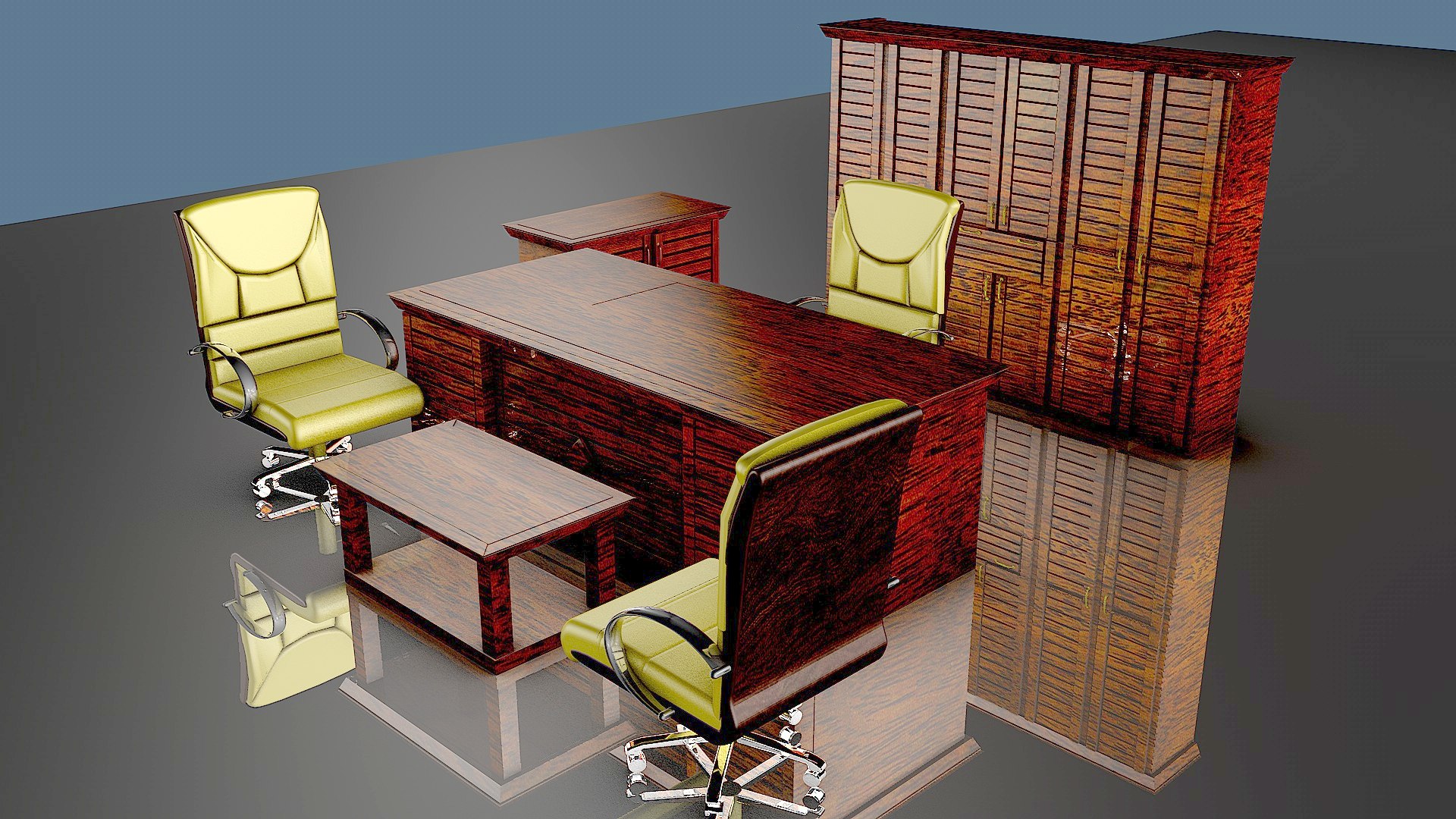 OFFICE ROOM SET 3D model - TurboSquid 1724943