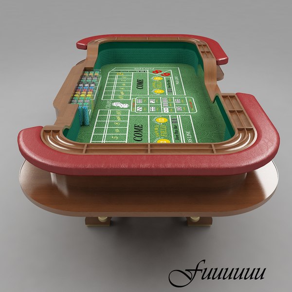 craps table 3 3d model