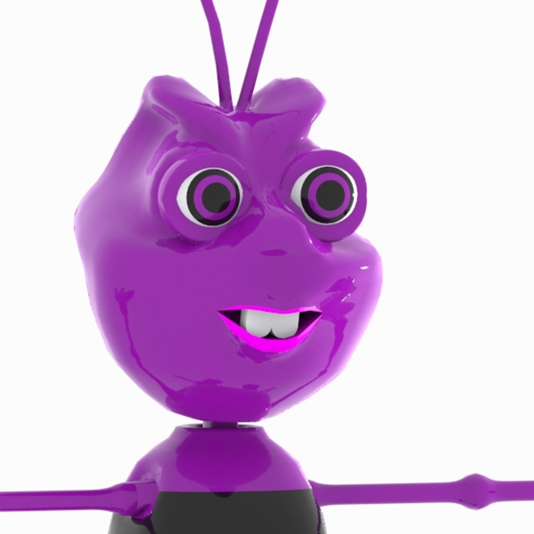 3d ant character model