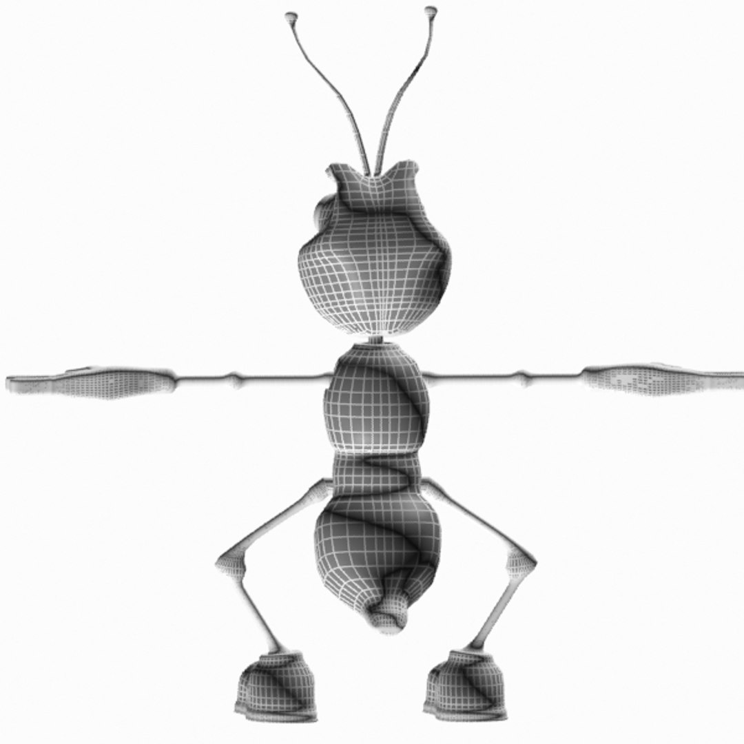 3d ant character model