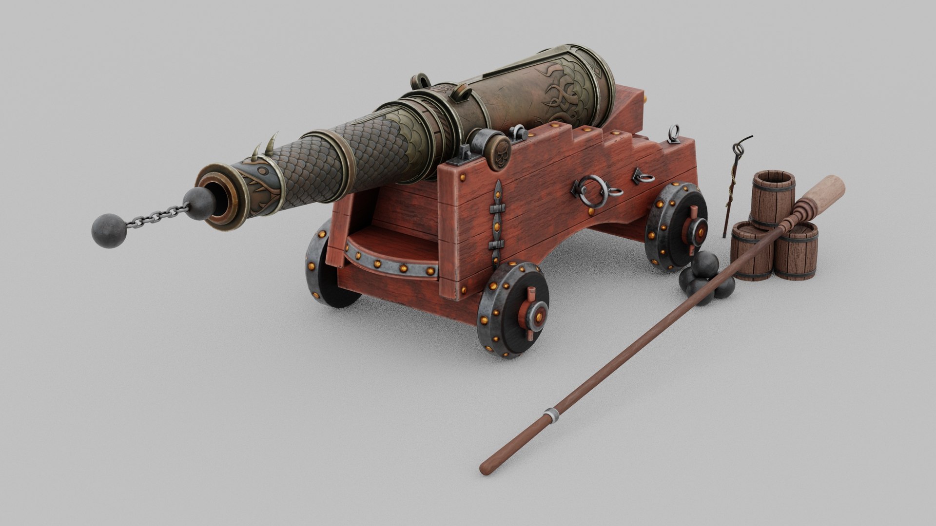 3D Model O Kit 01 Cannon Kit 02 Of 05 Cursed Sea Cannon - TurboSquid ...
