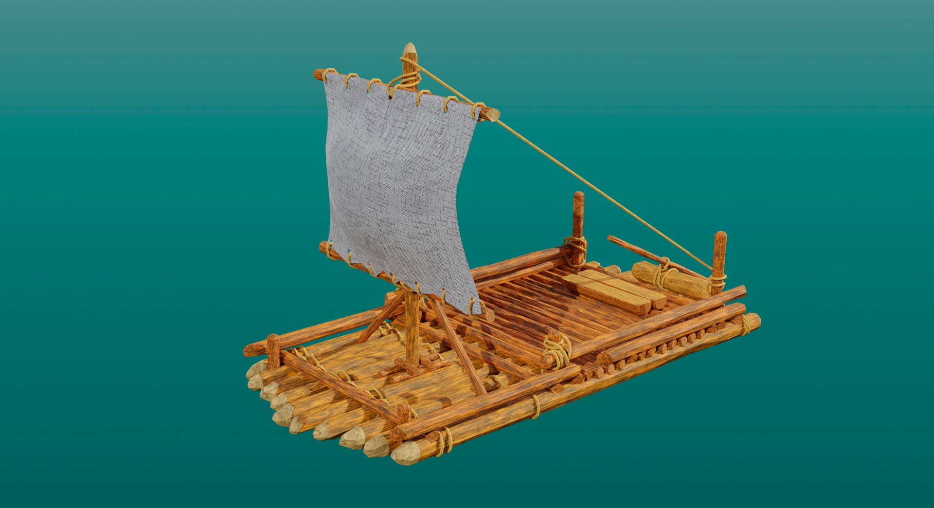 Free 3D Wooden Boat Model - TurboSquid 1493940