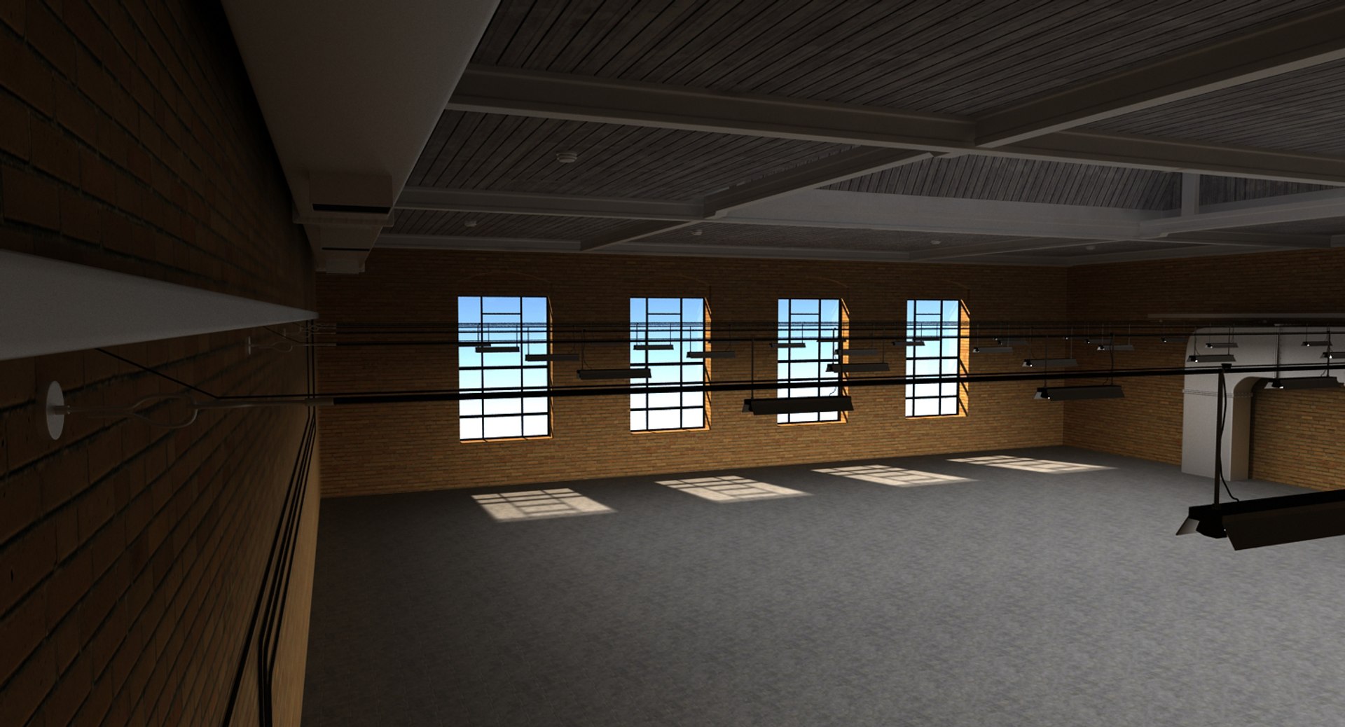 Warehouse Scene 3d Model