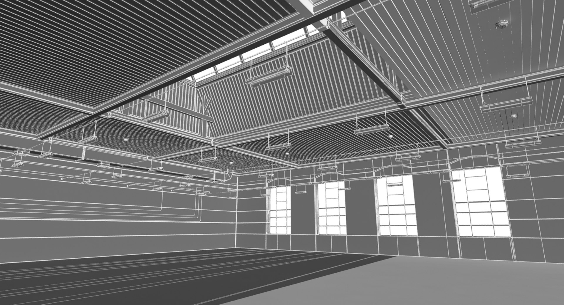 Warehouse Scene 3d Model