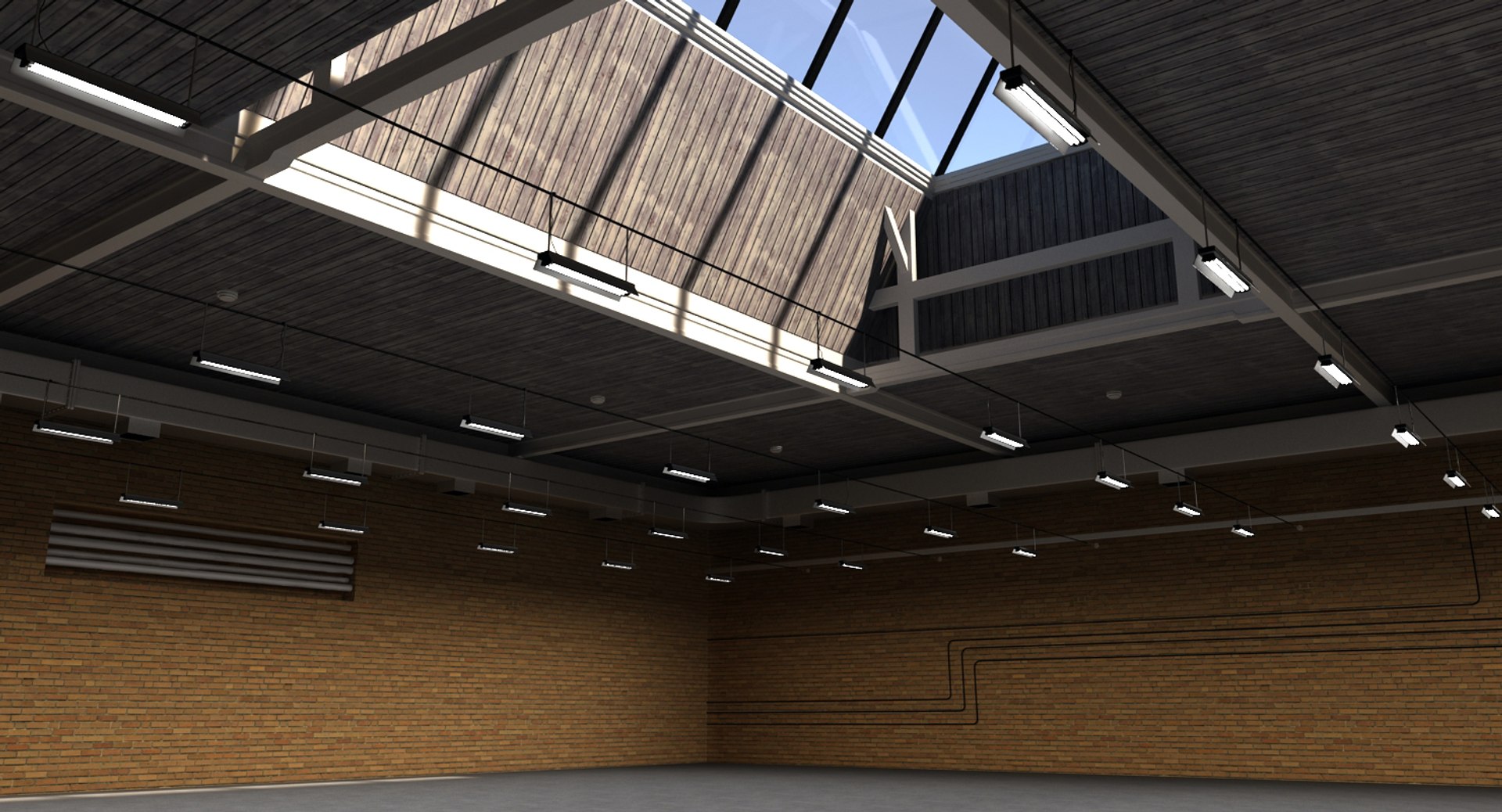Warehouse Scene 3d Model