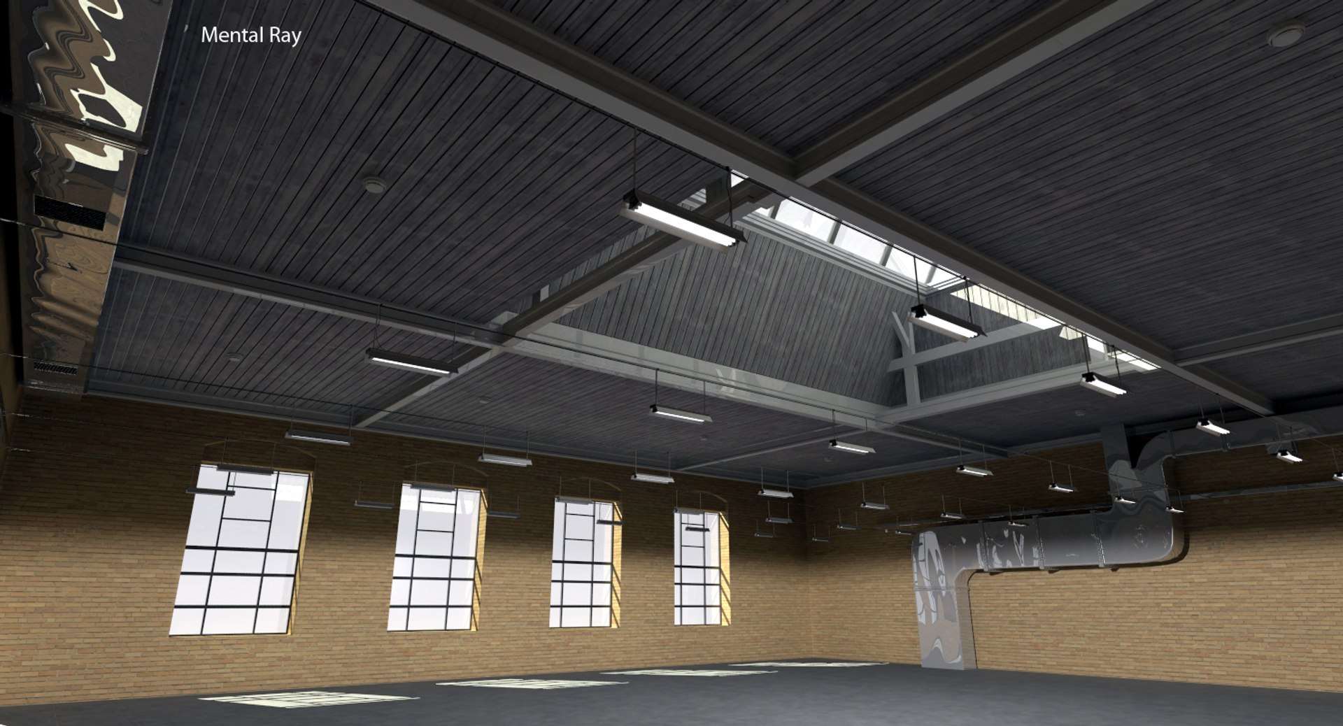 Warehouse Scene 3d Model