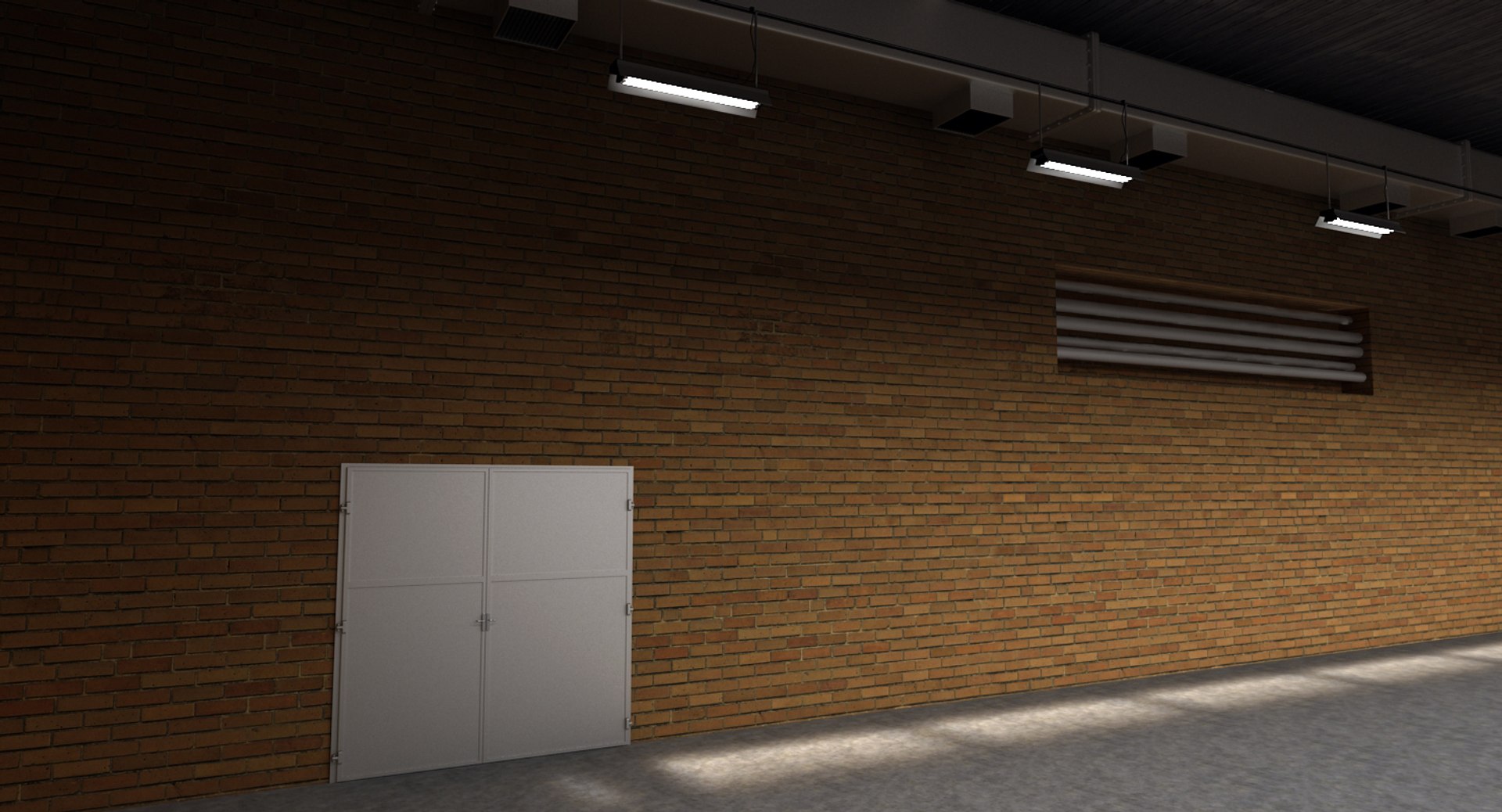 Warehouse Scene 3d Model